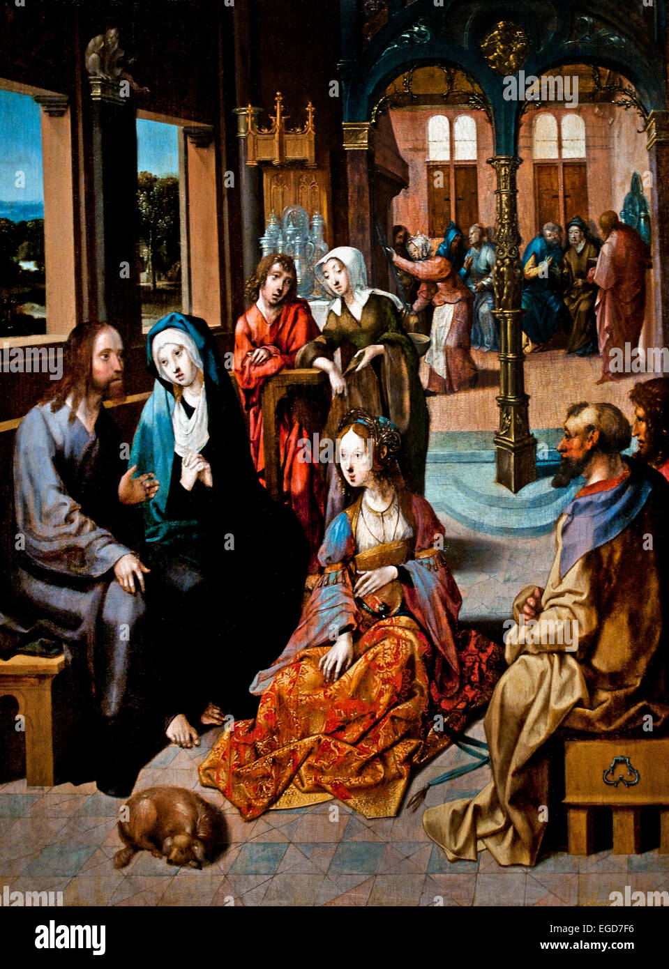 Christ Taking Leave of his Mother 1515 Cornelis Engebrechtsz. 1462–1527 ...