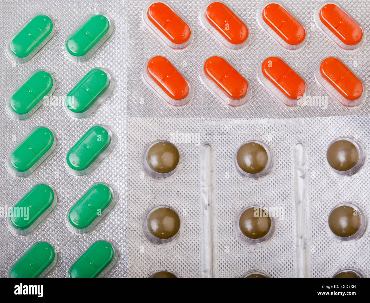 Three types of pills as a background Stock Photo - Alamy
