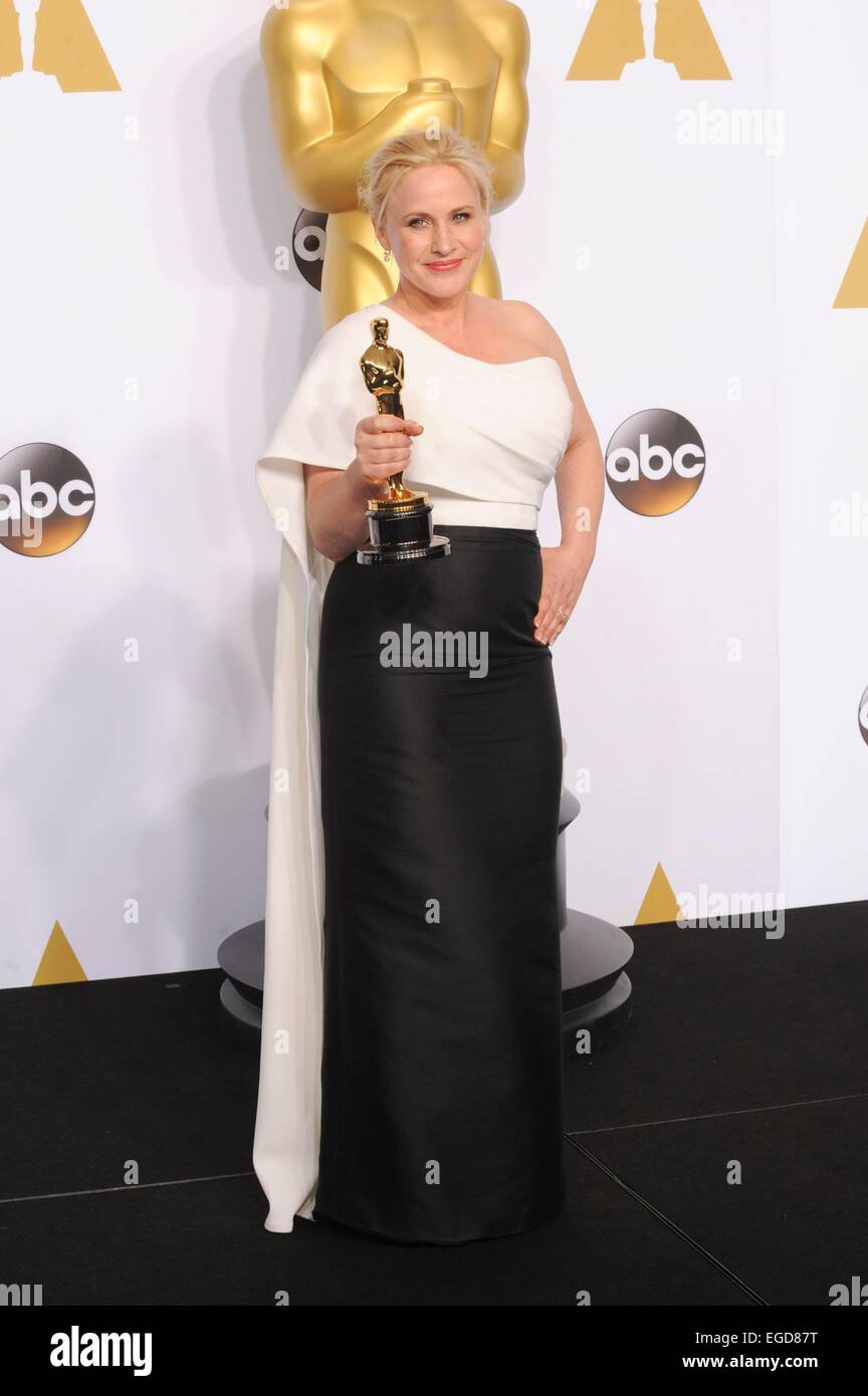 Los Angeles, CA, USA. 22nd Feb, 2015. Patricia Arquette in the press ...