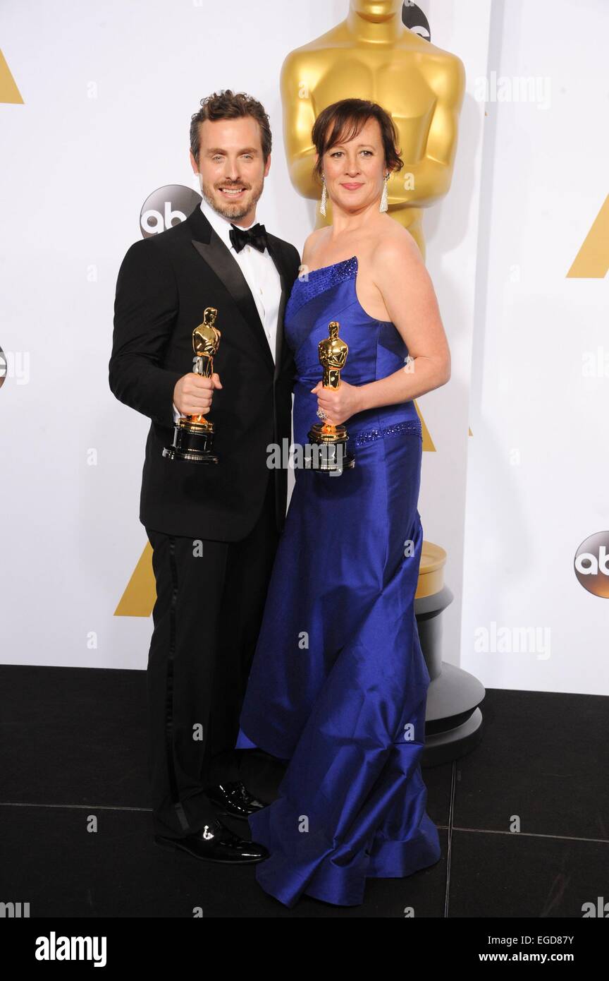 Los Angeles, CA, USA. 22nd Feb, 2015. Patrick Osborne, Kristina Reed in ...