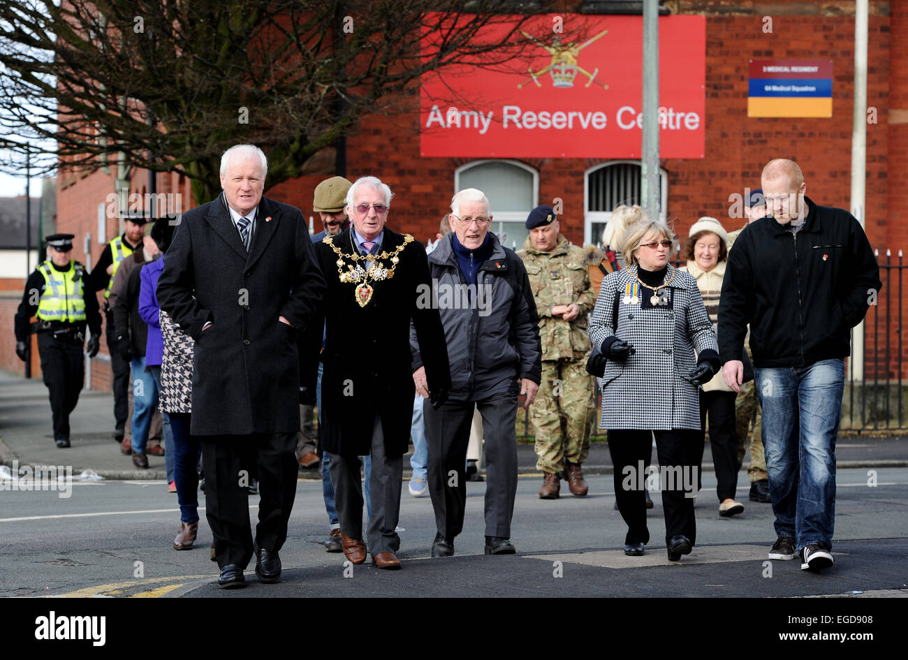 The Chorley Pals Memorial group held a commemorative walk to mark the ...