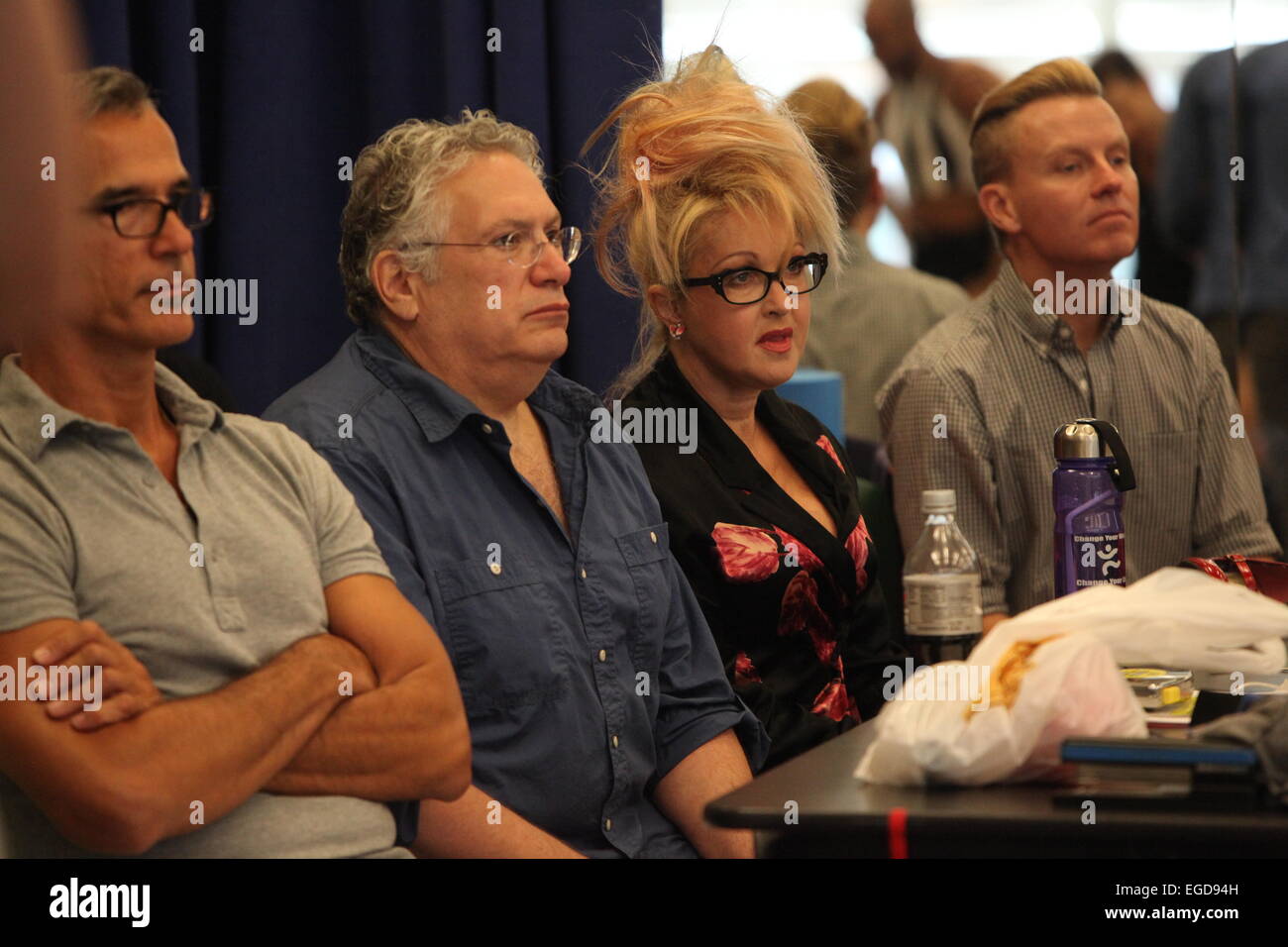 Creators Cyndi Lauper, Harvey Fierstein, Jerry Mitchell and the Cast of ...