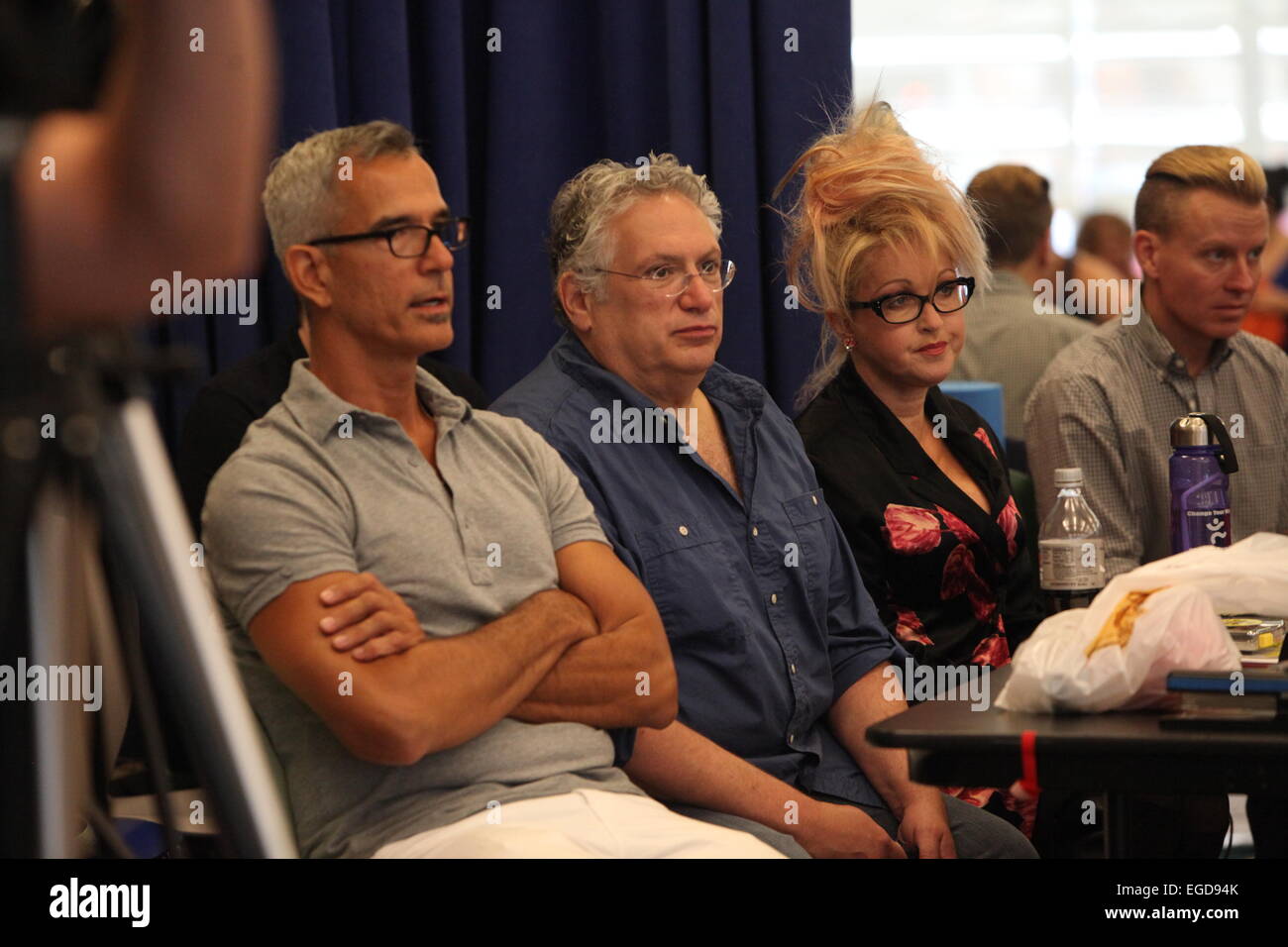 Creators Cyndi Lauper, Harvey Fierstein, Jerry Mitchell and the Cast of ...