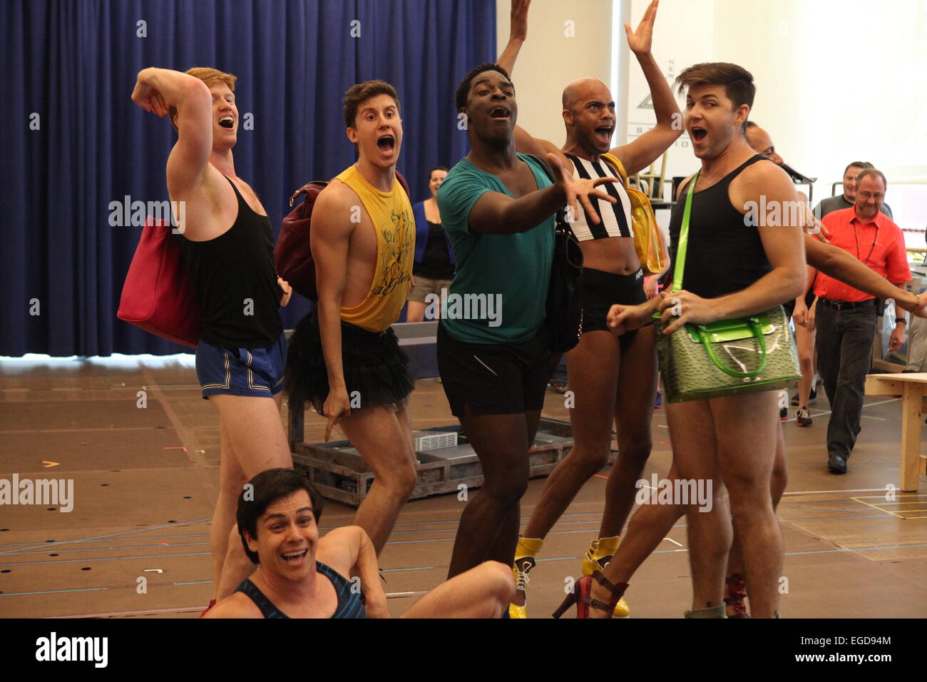 Creators Cyndi Lauper, Harvey Fierstein, Jerry Mitchell and the Cast of ...