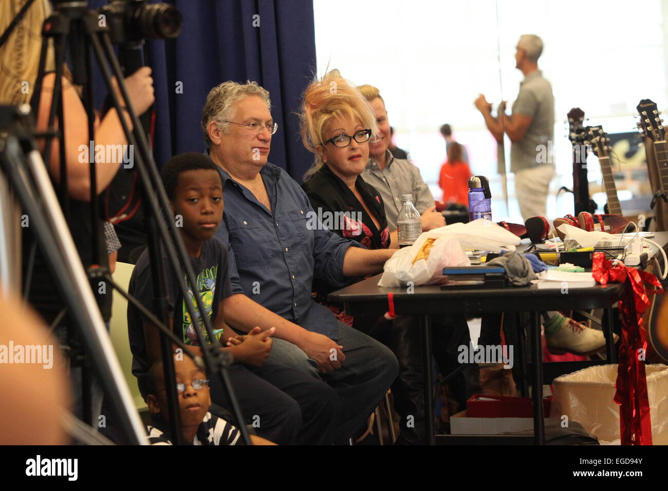 Creators Cyndi Lauper, Harvey Fierstein, Jerry Mitchell and the Cast of ...