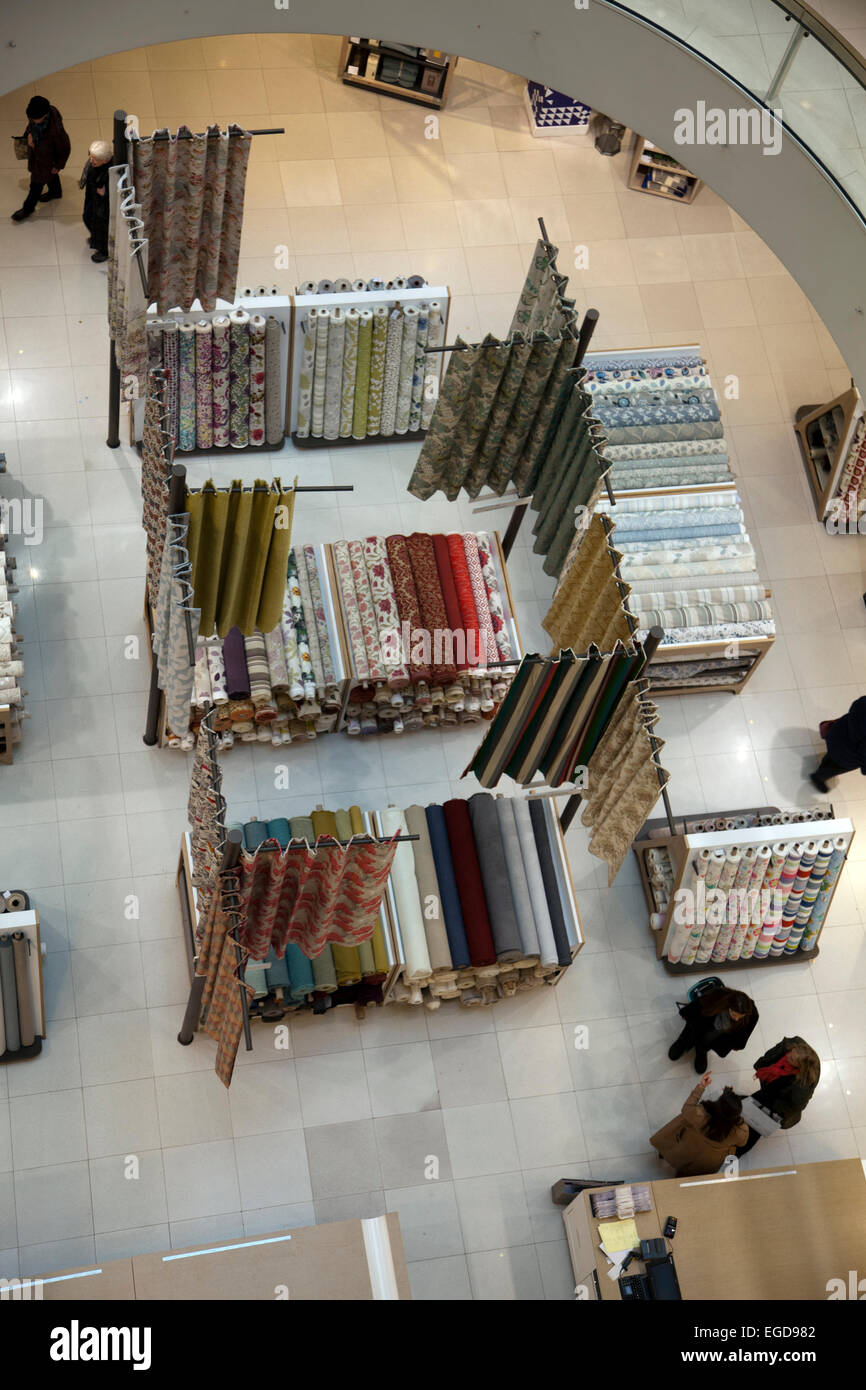 Fabric Department on Ground Floor at Peter Jones in London UK Stock ...
