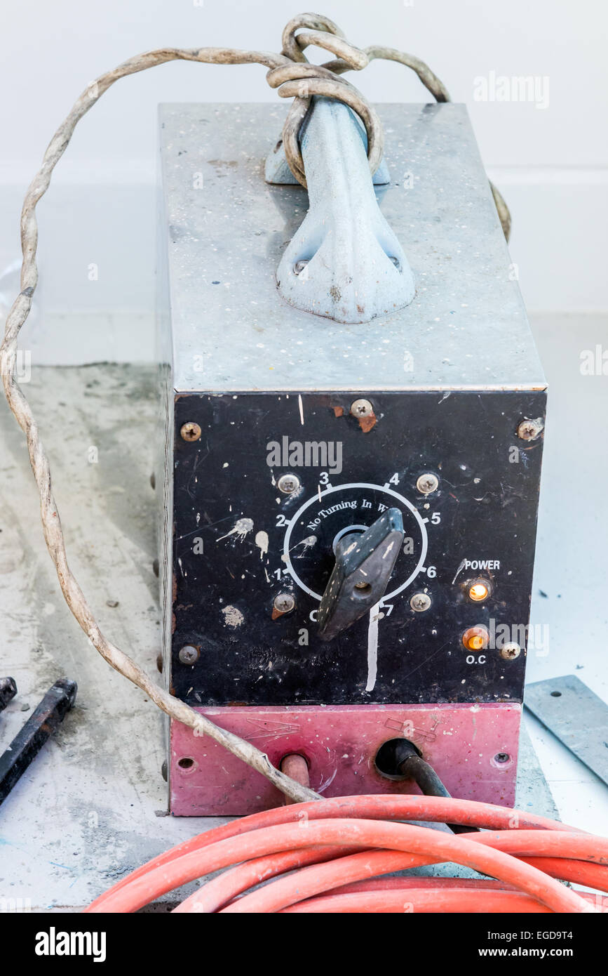 Welding power box for small work in the site Stock Photo - Alamy