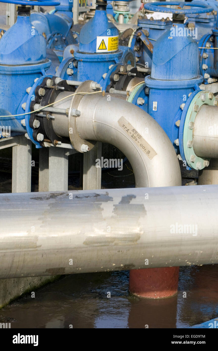 Metal Pipework and Valves Stock Photo - Alamy