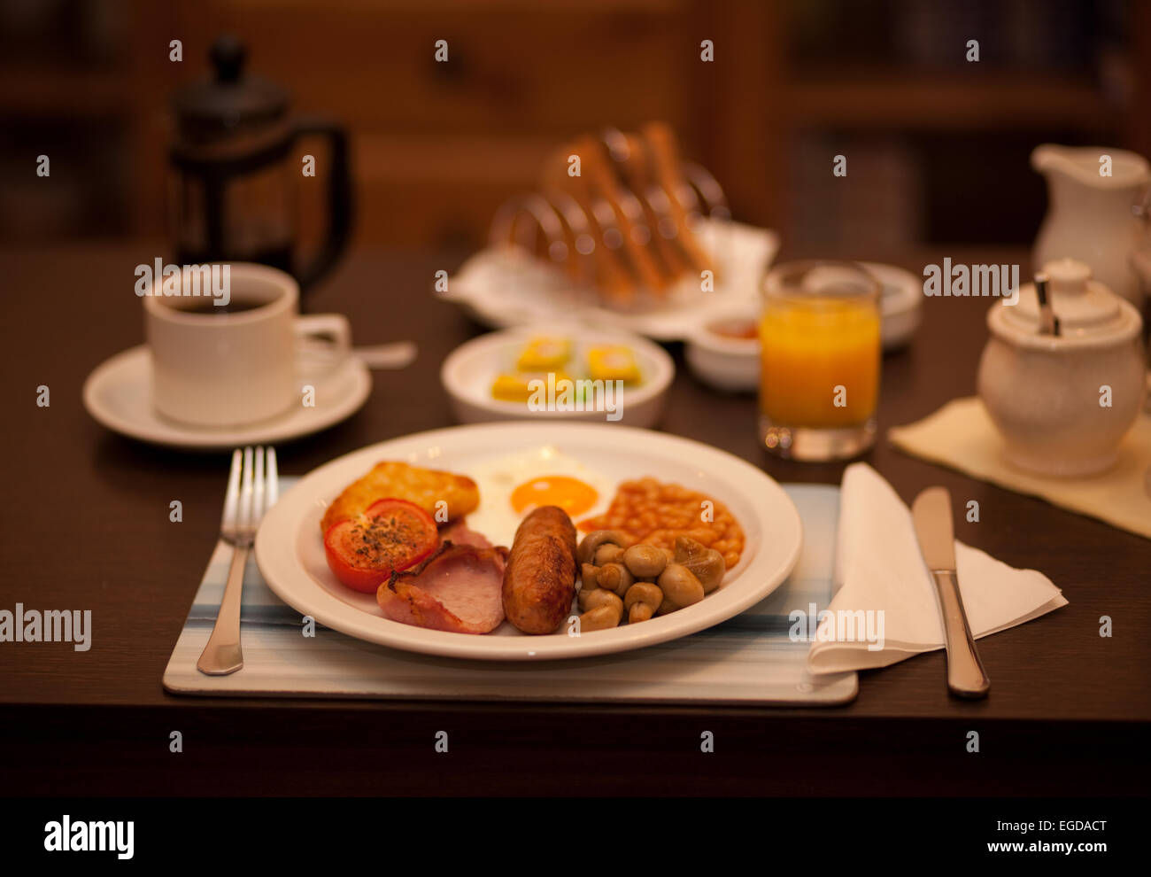 Full English Breakfast Hash Brown High Resolution Stock Photography and ...