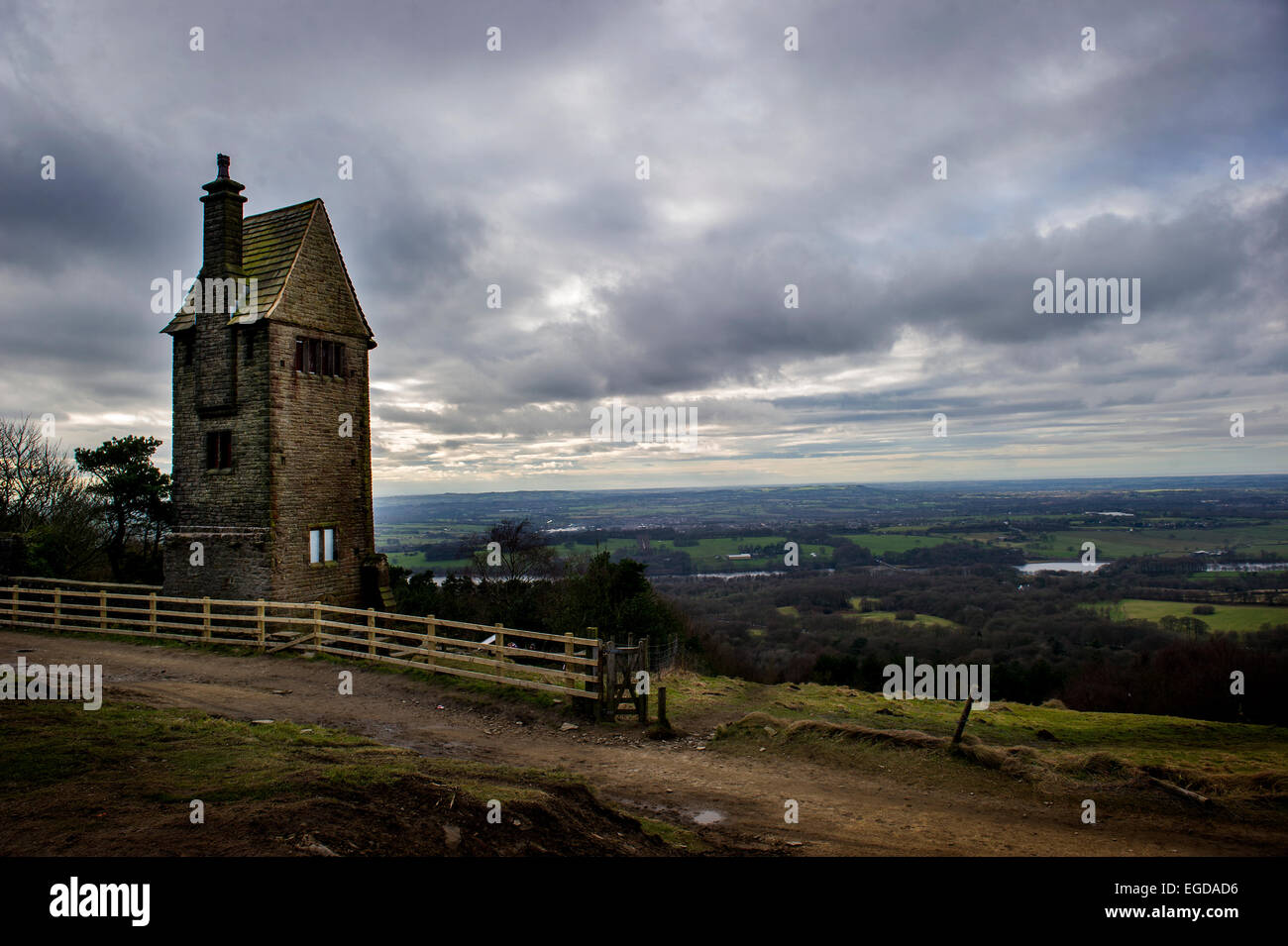 The Pigeon Tower in Rivington Garden's Rivington Pike, near Bolton ...