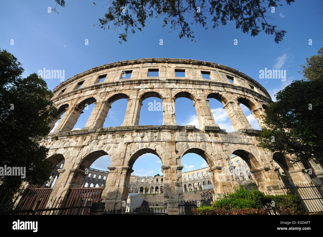 Roman Arena, Amphitheatre in Pula, Istria, Croatia Stock Photo - Alamy