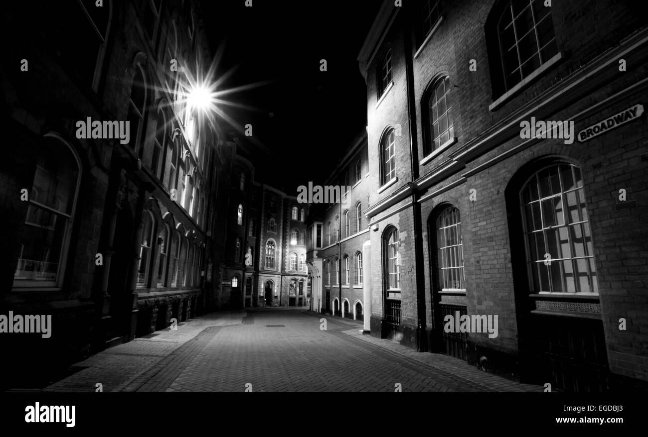 Night at Broadway Nottingham, Nottinghamshire England UK Stock Photo ...