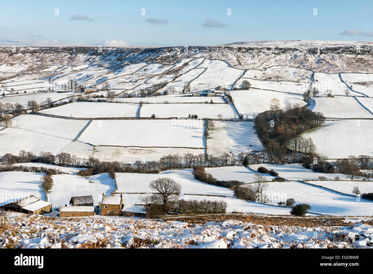 Danby Dale in winter Stock Photo - Alamy