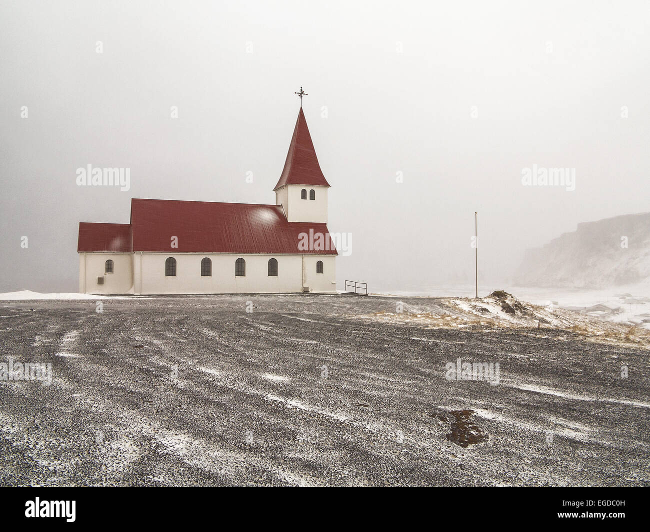 Church at Vik Iceland Stock Photo - Alamy