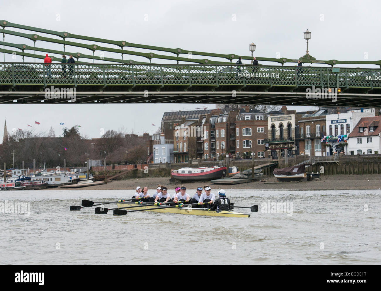 London, UK. 22nd February, 2015. Oxford University Women's Boat Club ...