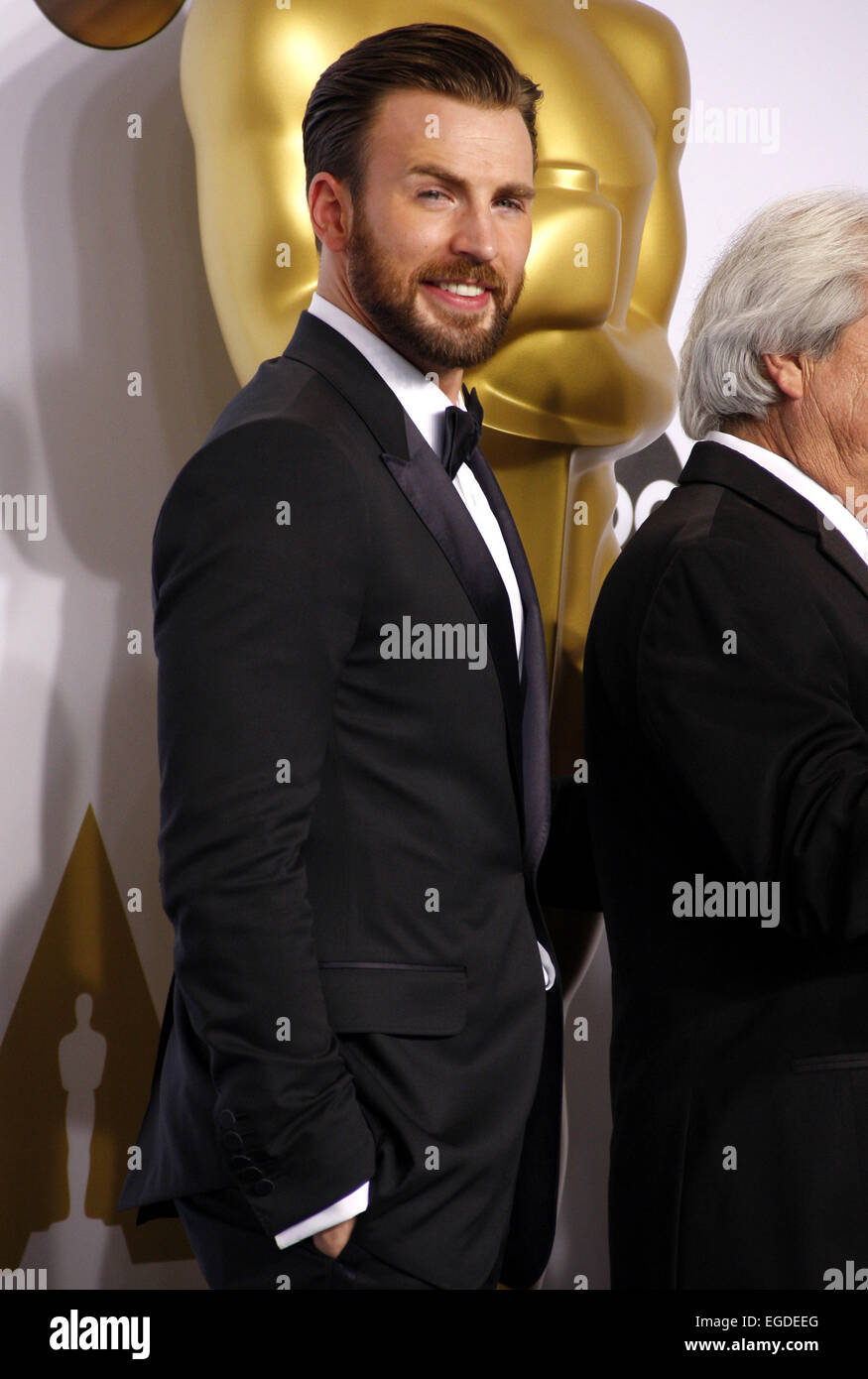 Chris Evans at the 87th Annual Academy Awards - Press Room held at the ...