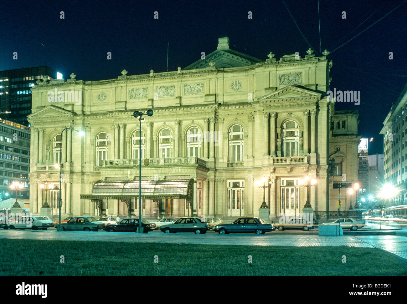 Teatro Colón, the opera house in Buenos Aires, Argentina Stock Photo ...