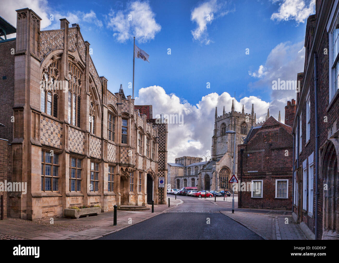 The Town Hall and Trinity Guildhall, Kings Lynn, Norfolk, England, UK ...