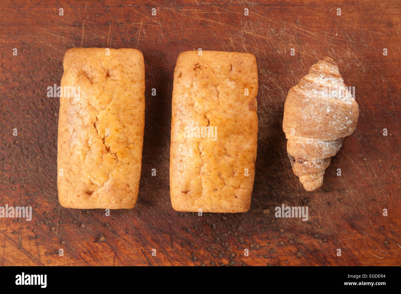 Cakes collection on a timber board, closeup Stock Photo - Alamy
