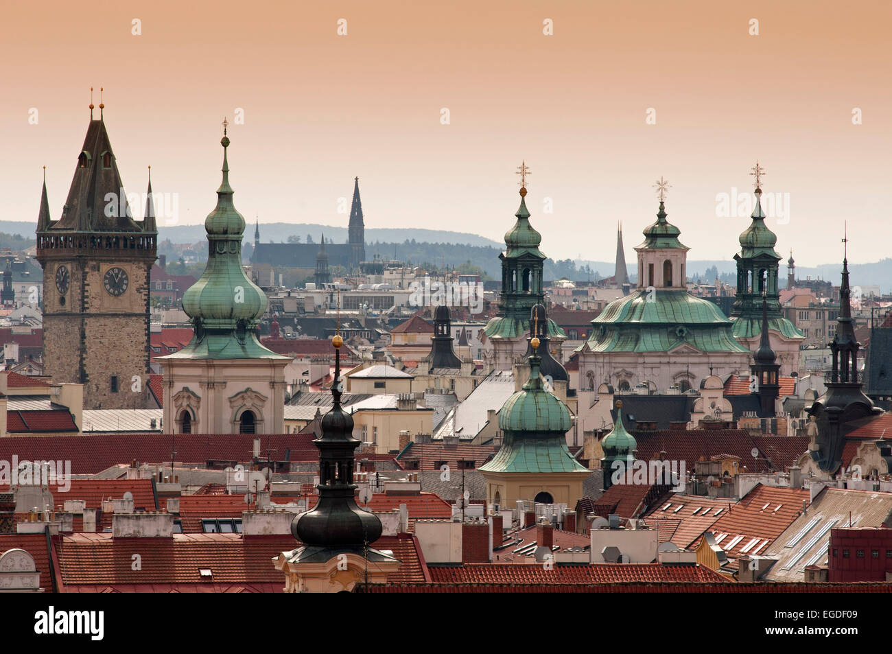 Prague towers hi-res stock photography and images - Alamy