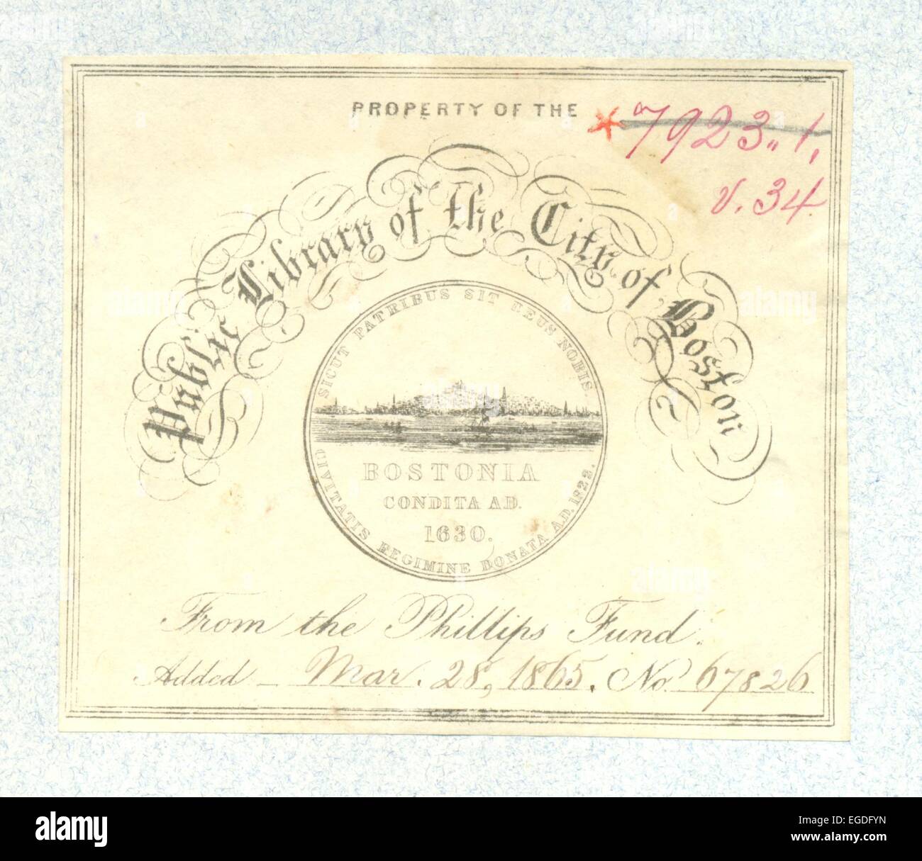 Victorian book plate hi-res stock photography and images - Alamy