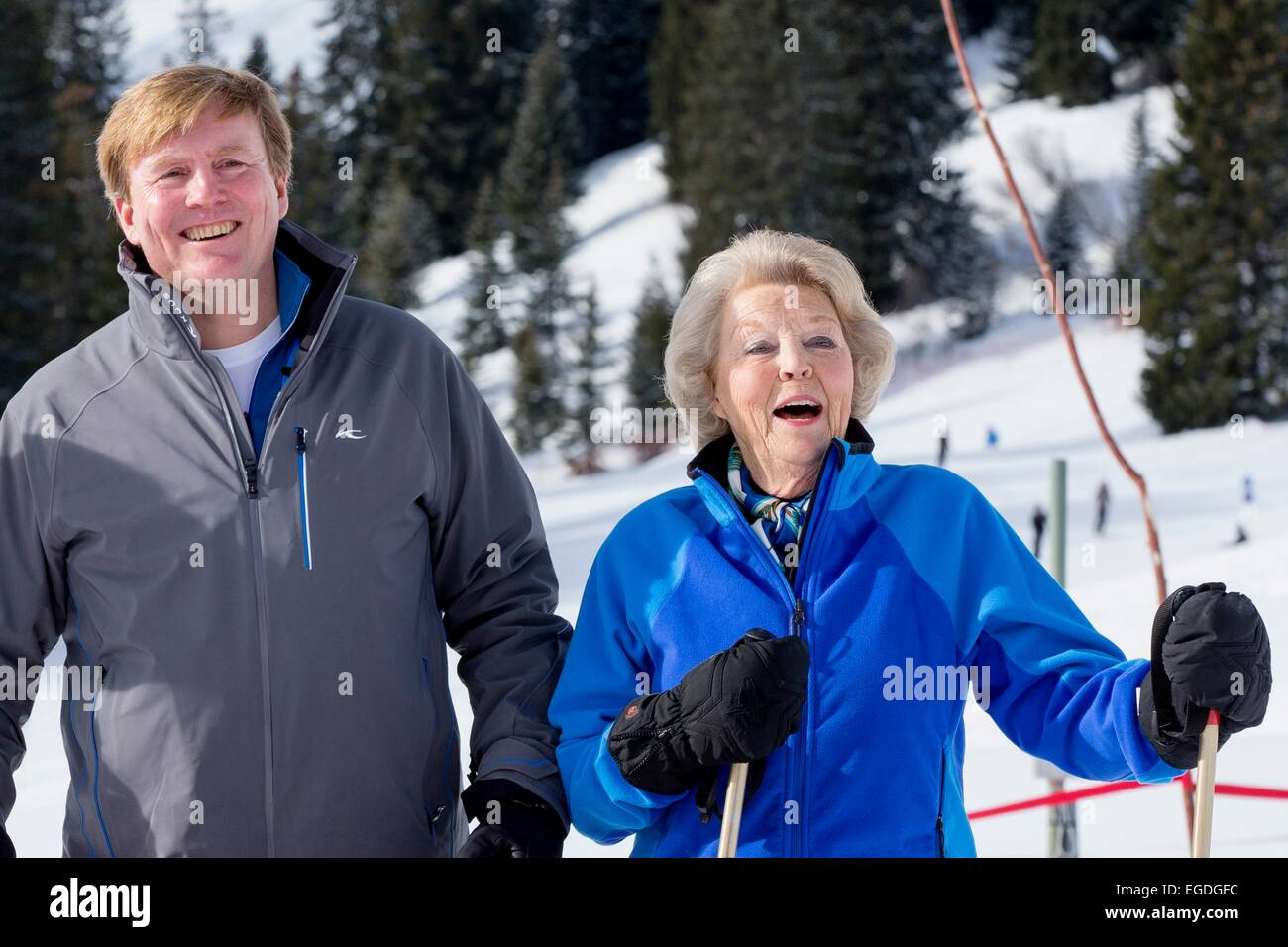 King Willem-Alexander and Princess Beatrix of The Netherlands during ...