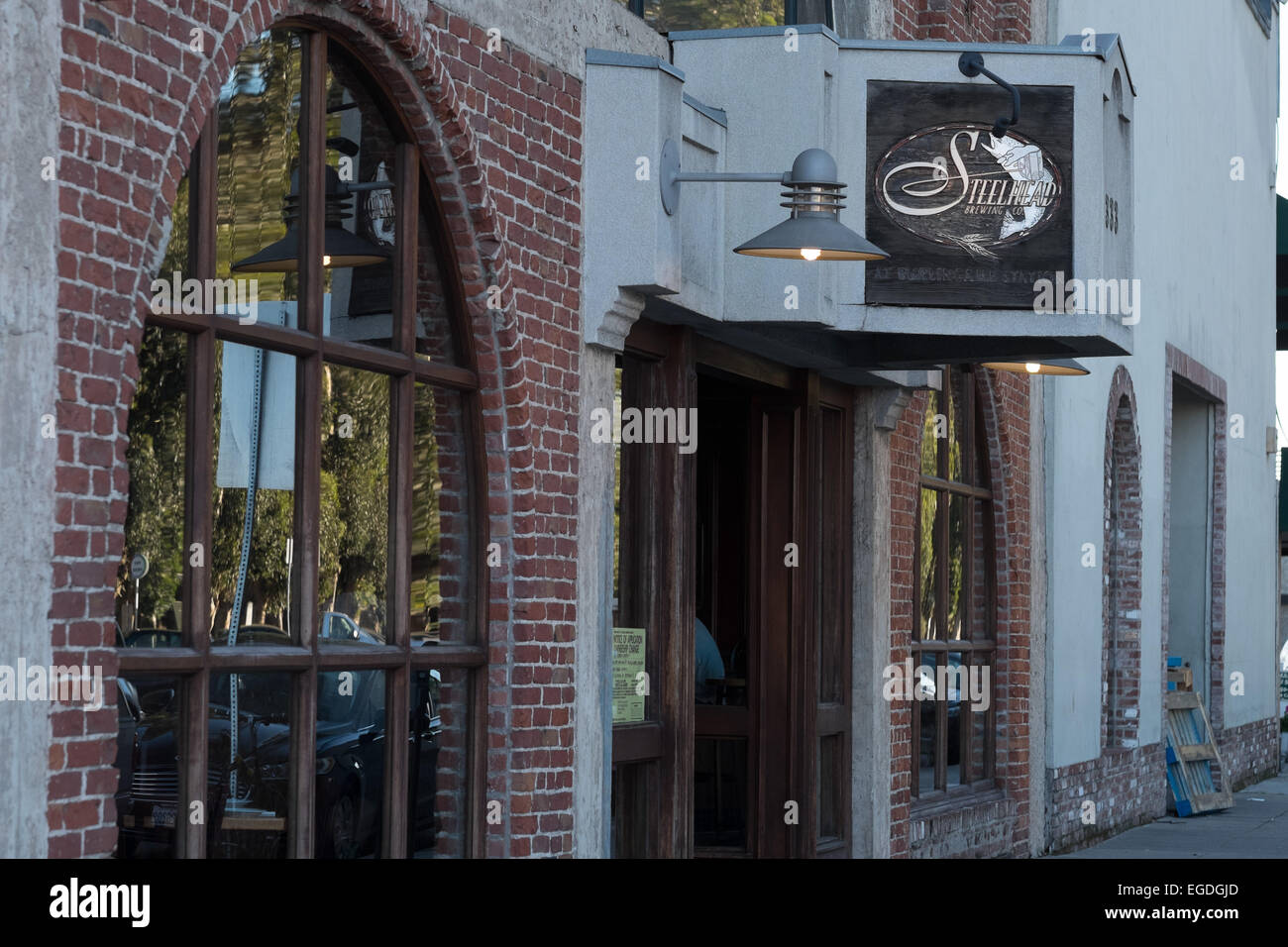Steelhead Brewery and Restaurant in Burlingame, California Stock Photo ...