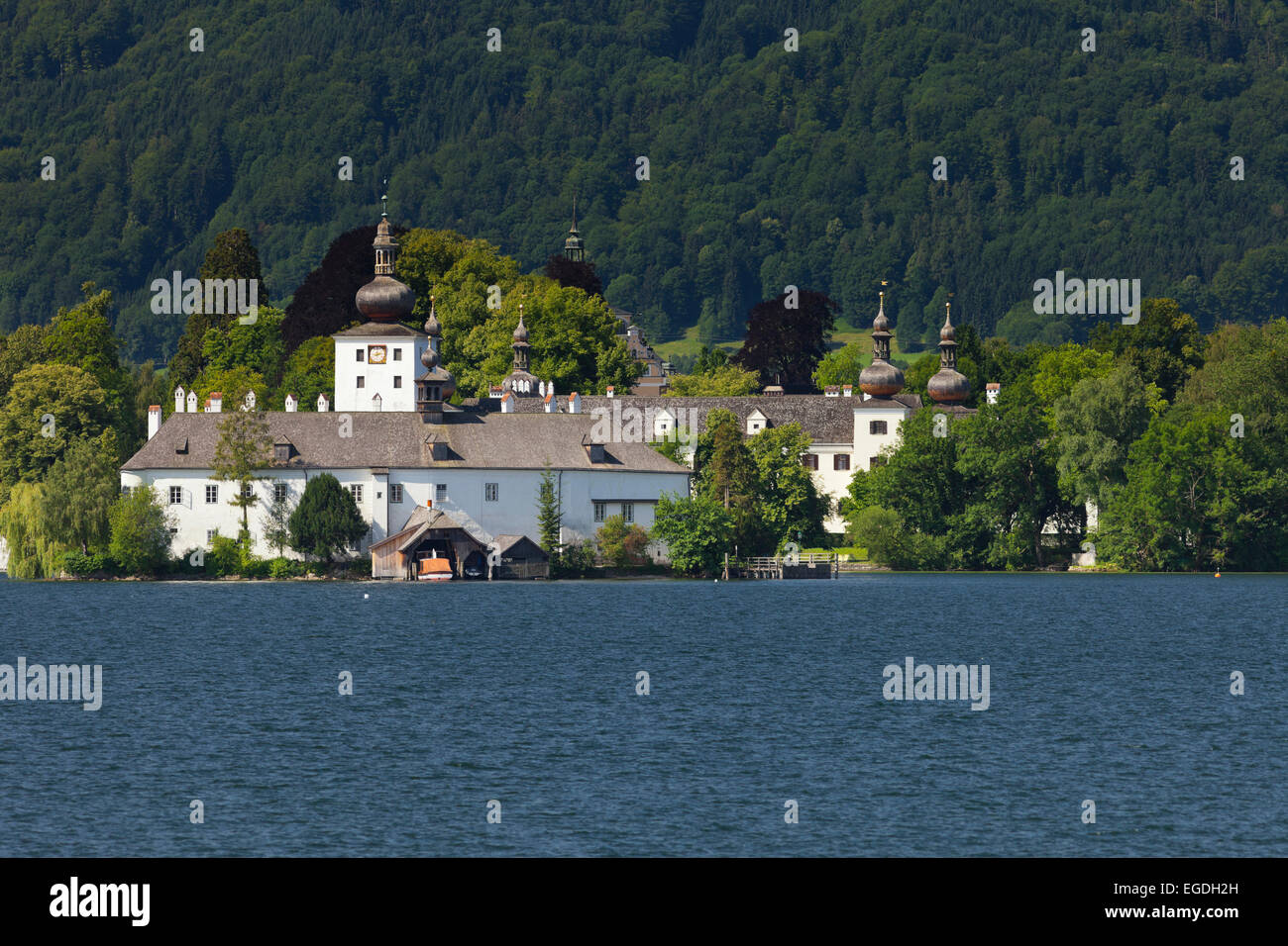 Orth castle, Traunsee, Gmunden, Salzkammergut, Upper Austria, Austria ...