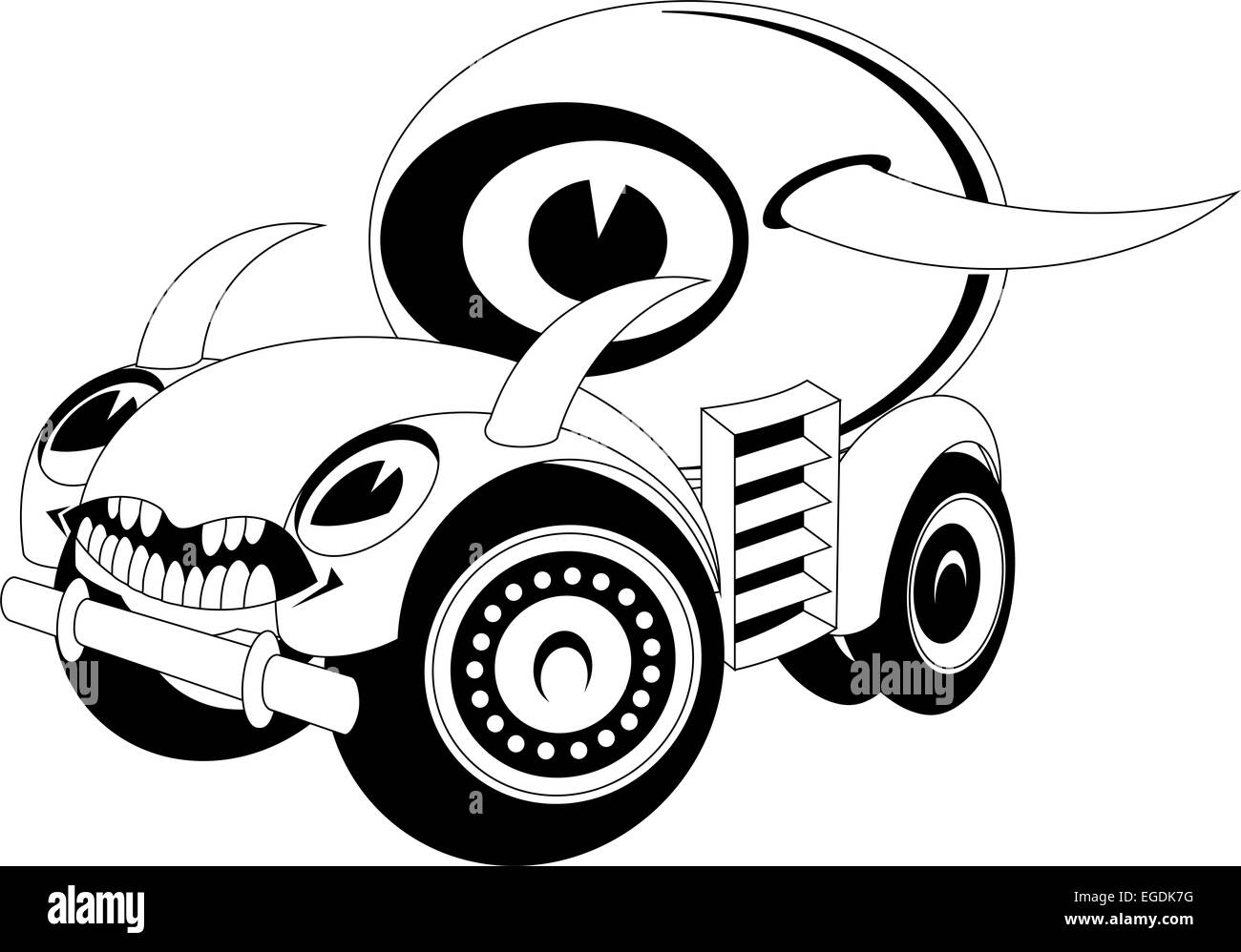 Cartoon teeth Black and White Stock Photos & Images - Alamy