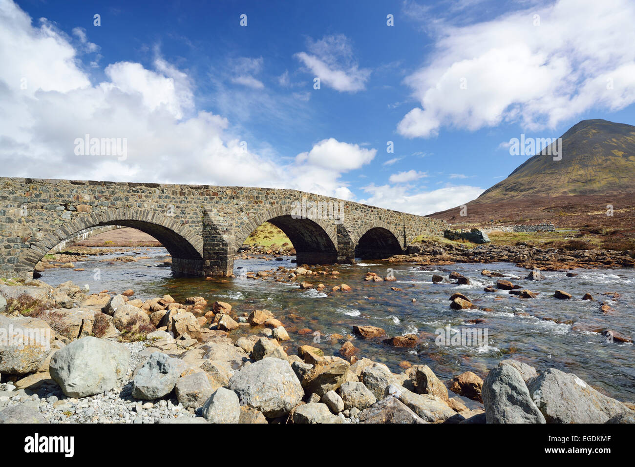 Sligachan bridge, Sligachan, Isle of Skye, Scotland, Great Britain ...