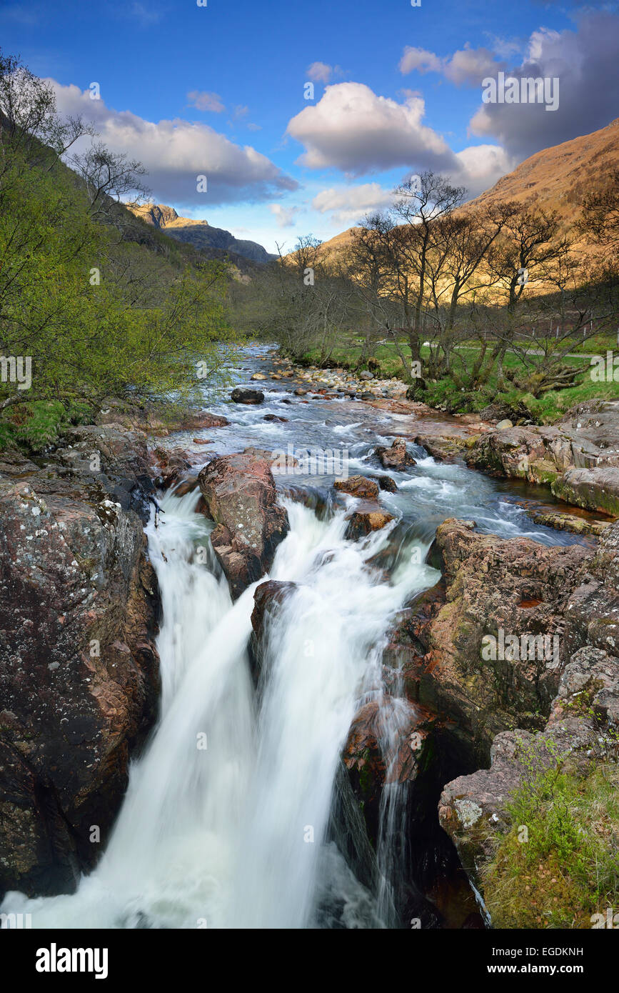 Waterfall, Lower Falls, Glen Nevis, Ben Nevis, Highland, Scotland ...