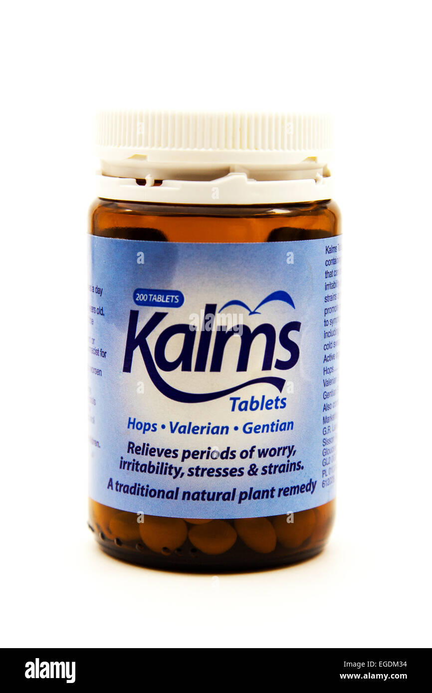 kalms stress tablets relieves stress worry "plant remedy" natural ...
