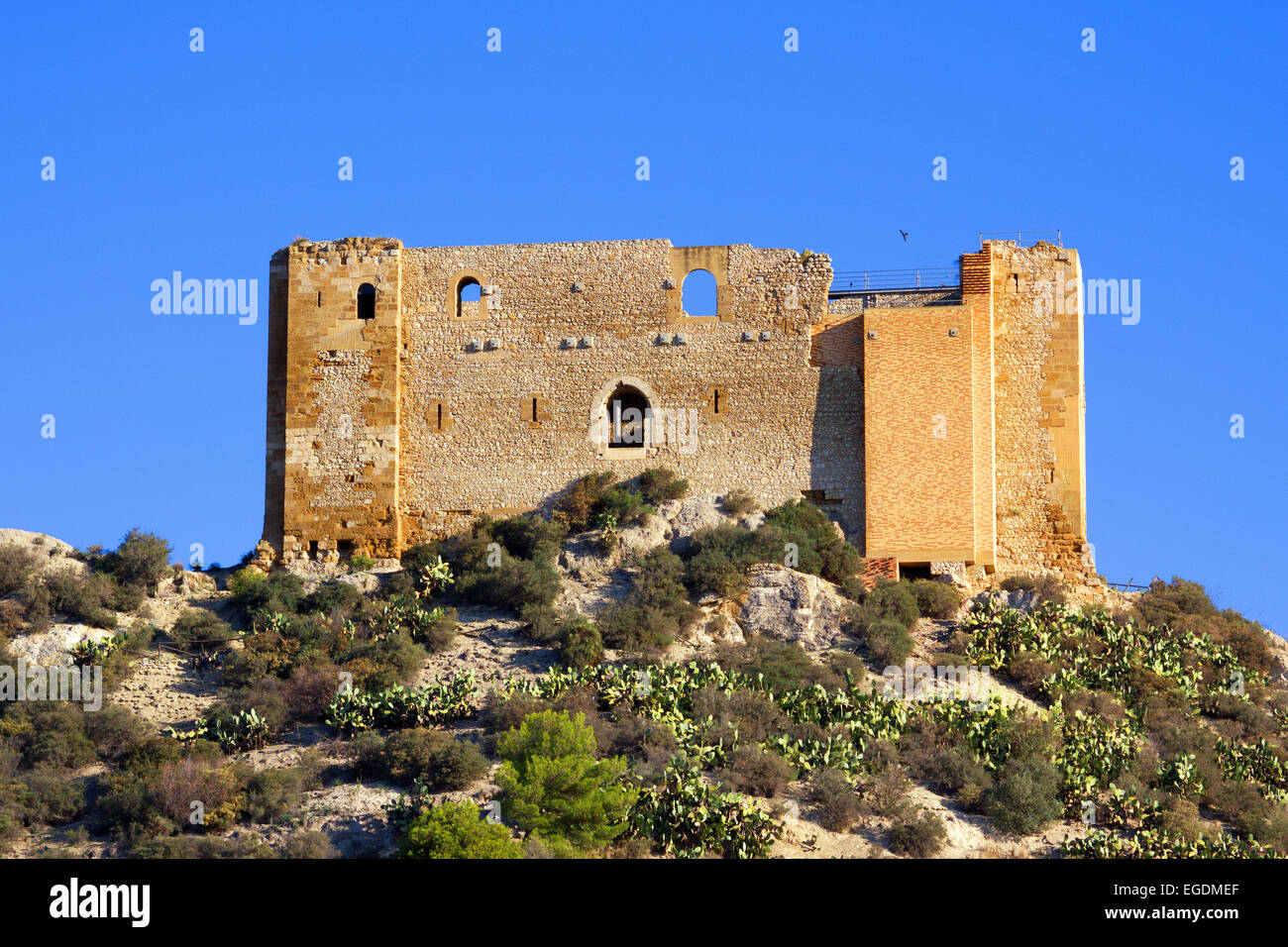Gela medieval castle, Castelluccio di Gela in Sicily Stock Photo - Alamy