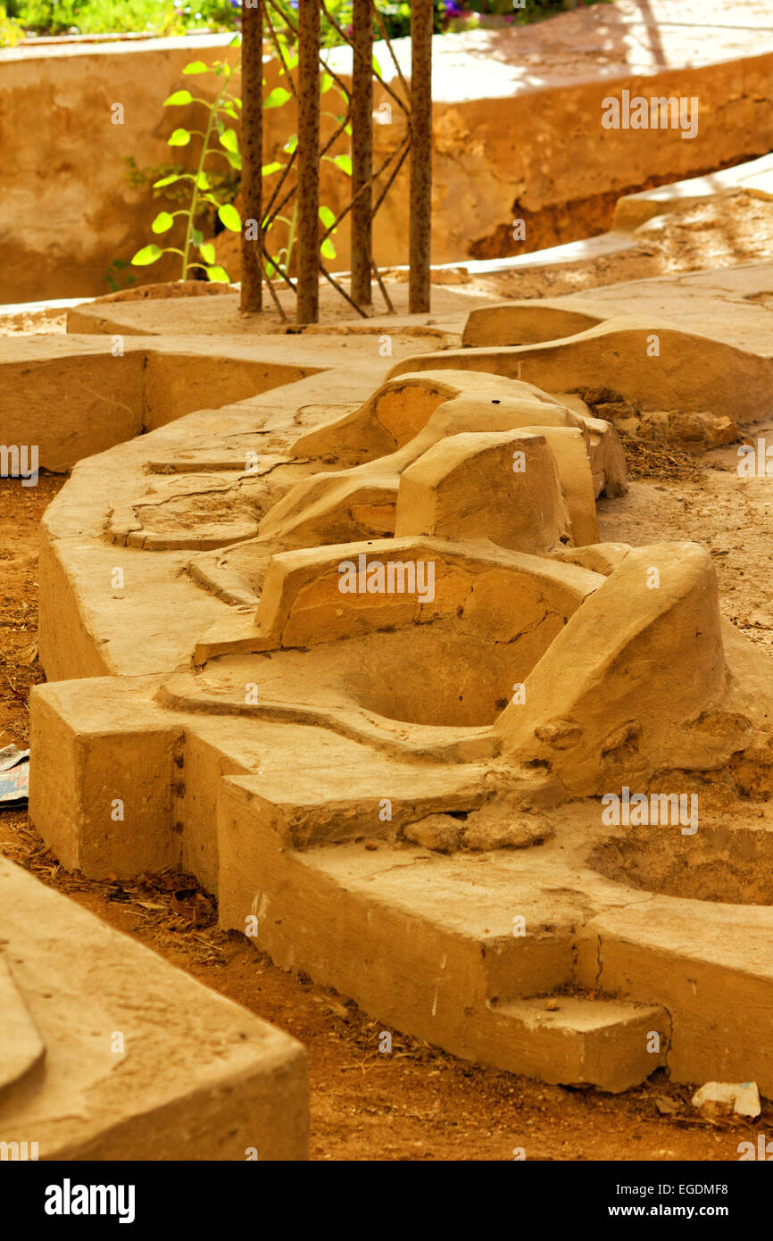 Old greek public baths and spas in Gela greek city, Sicily, Italy Stock ...