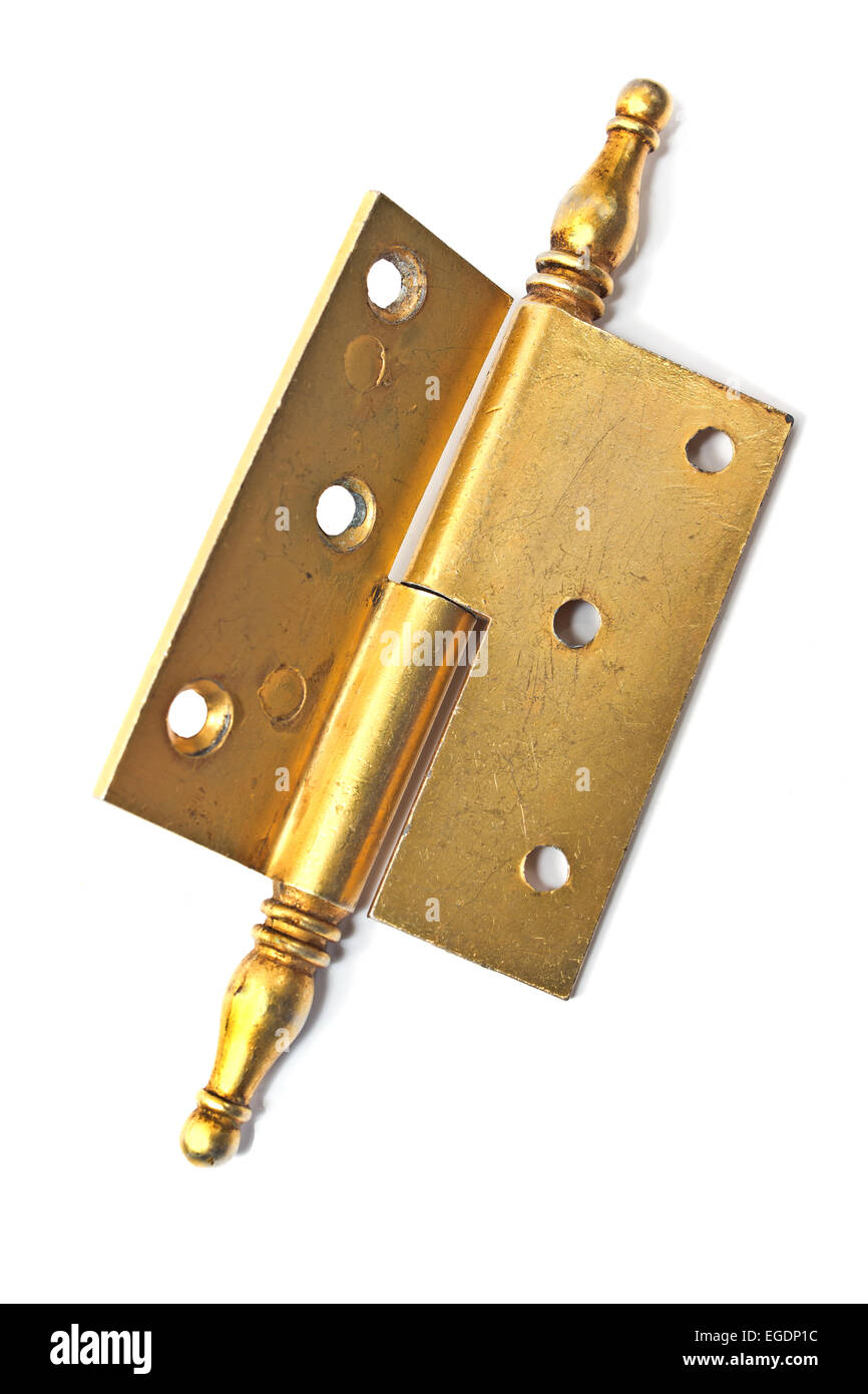 Door hinge isolated on white Stock Photo - Alamy