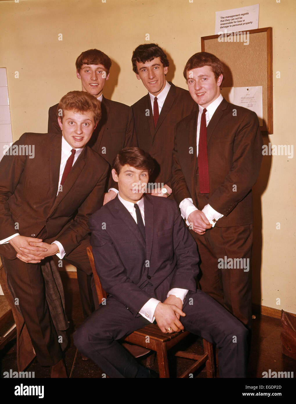 BERN ELLIOTT AND THE FENMEN English beat group about 1963 with Elliott ...