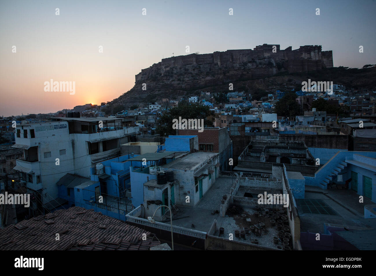 The Blue City Stock Photo - Alamy