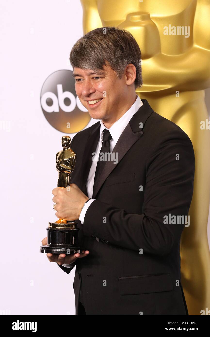 Los Angeles, CA, USA. 22nd Feb, 2015. Tom Cross in the press room for ...