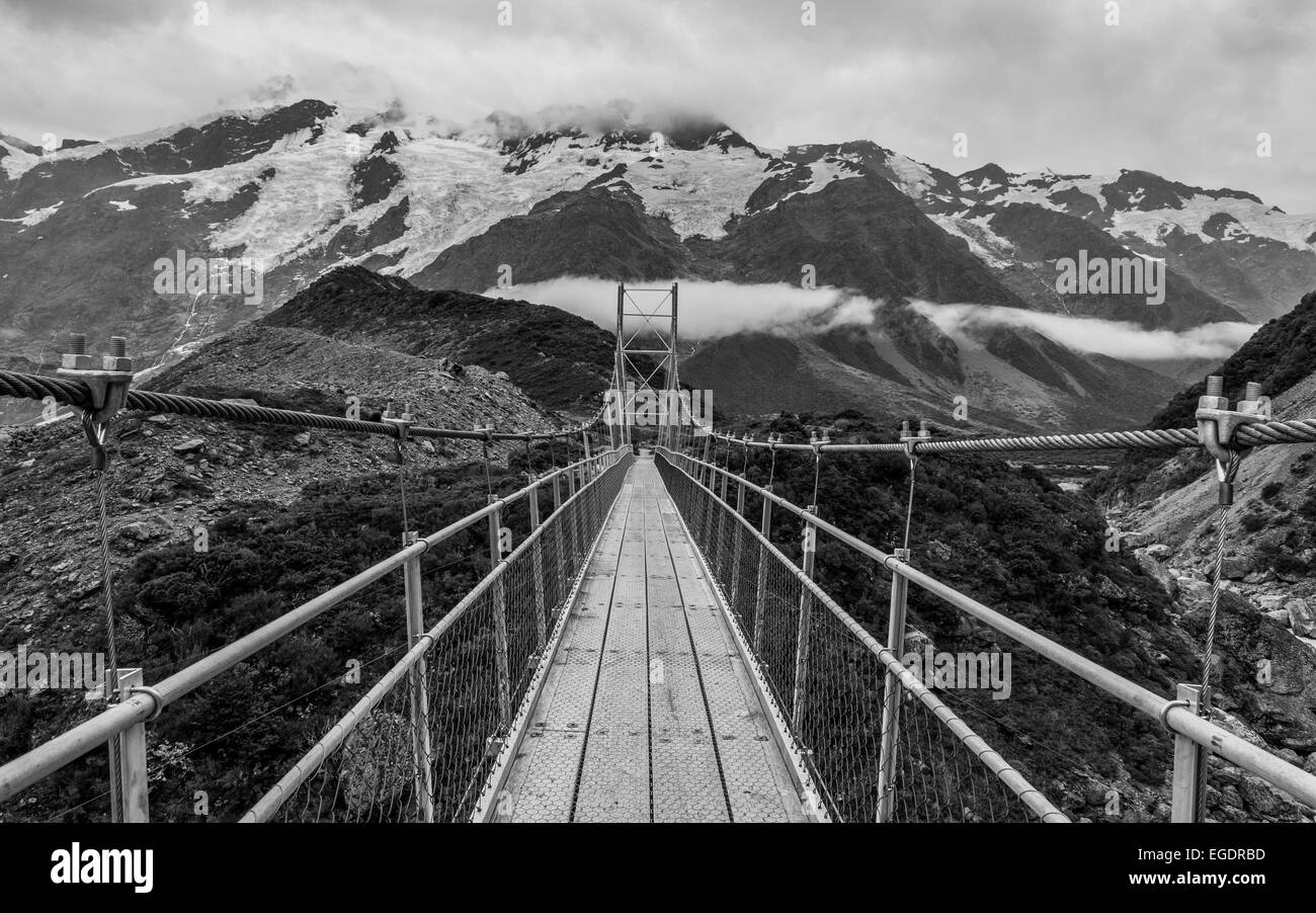 Hiking at Mount Cook National Park in New Zealand Stock Photo - Alamy