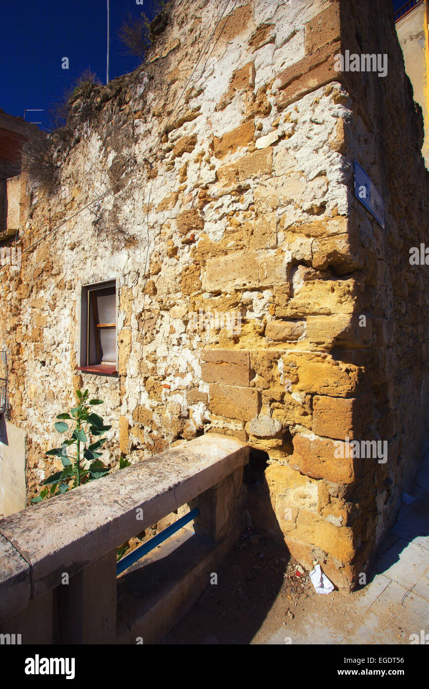 Federician medieval castle in Gela town, Sicily, Italy Stock Photo - Alamy