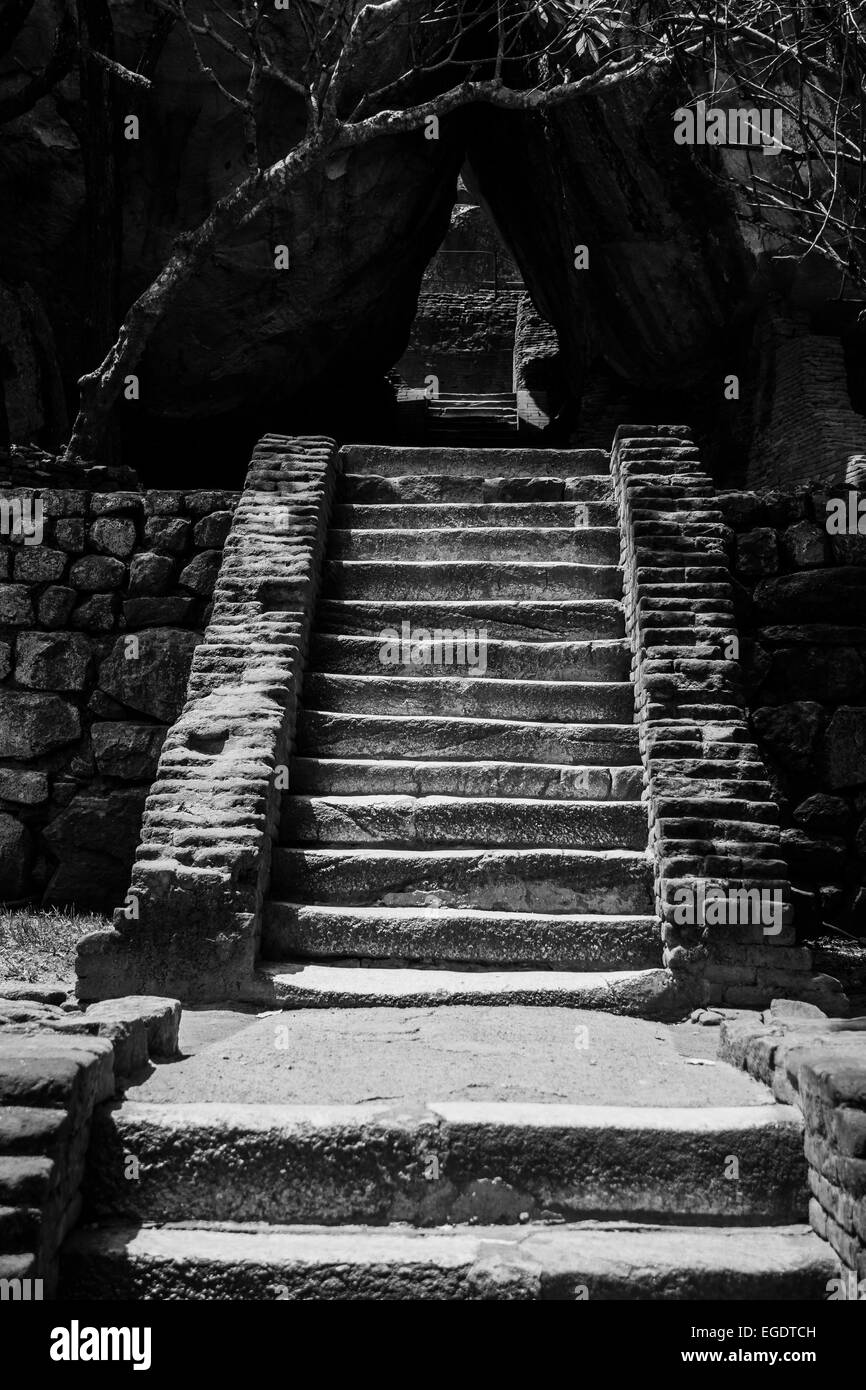 The famous Sigiriya Rock in Sri Lanka Stock Photo - Alamy