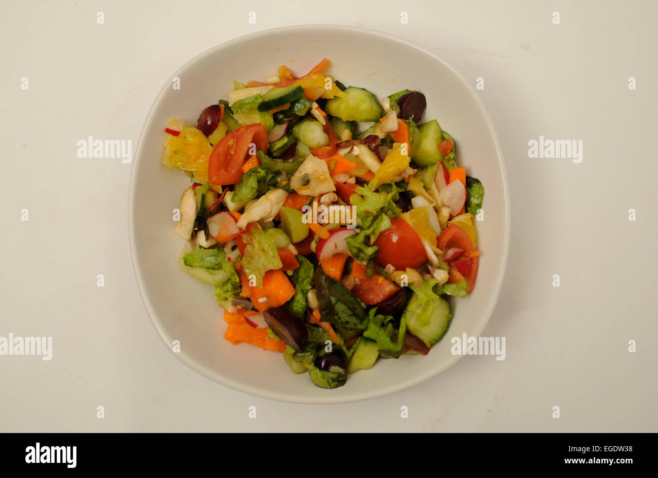 Plate of Salad Stock Photo - Alamy