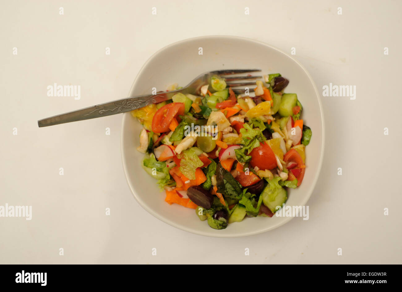 Plate of Salad Stock Photo - Alamy