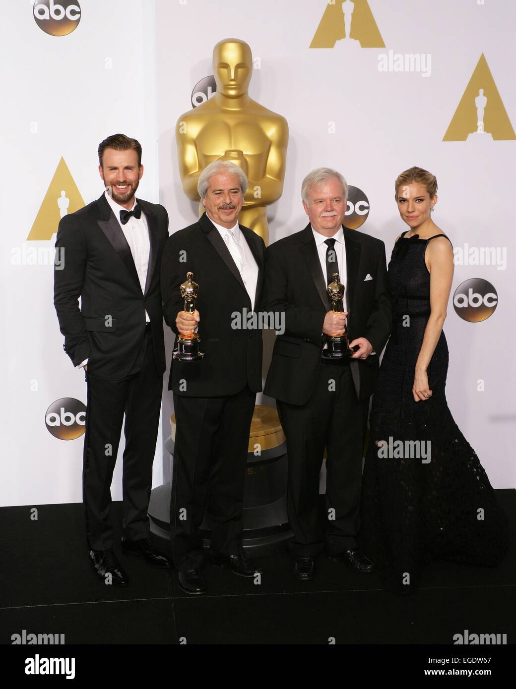 Los Angeles, CA, USA. 22nd Feb, 2015. Chris Evans, Alan Robert Murray ...
