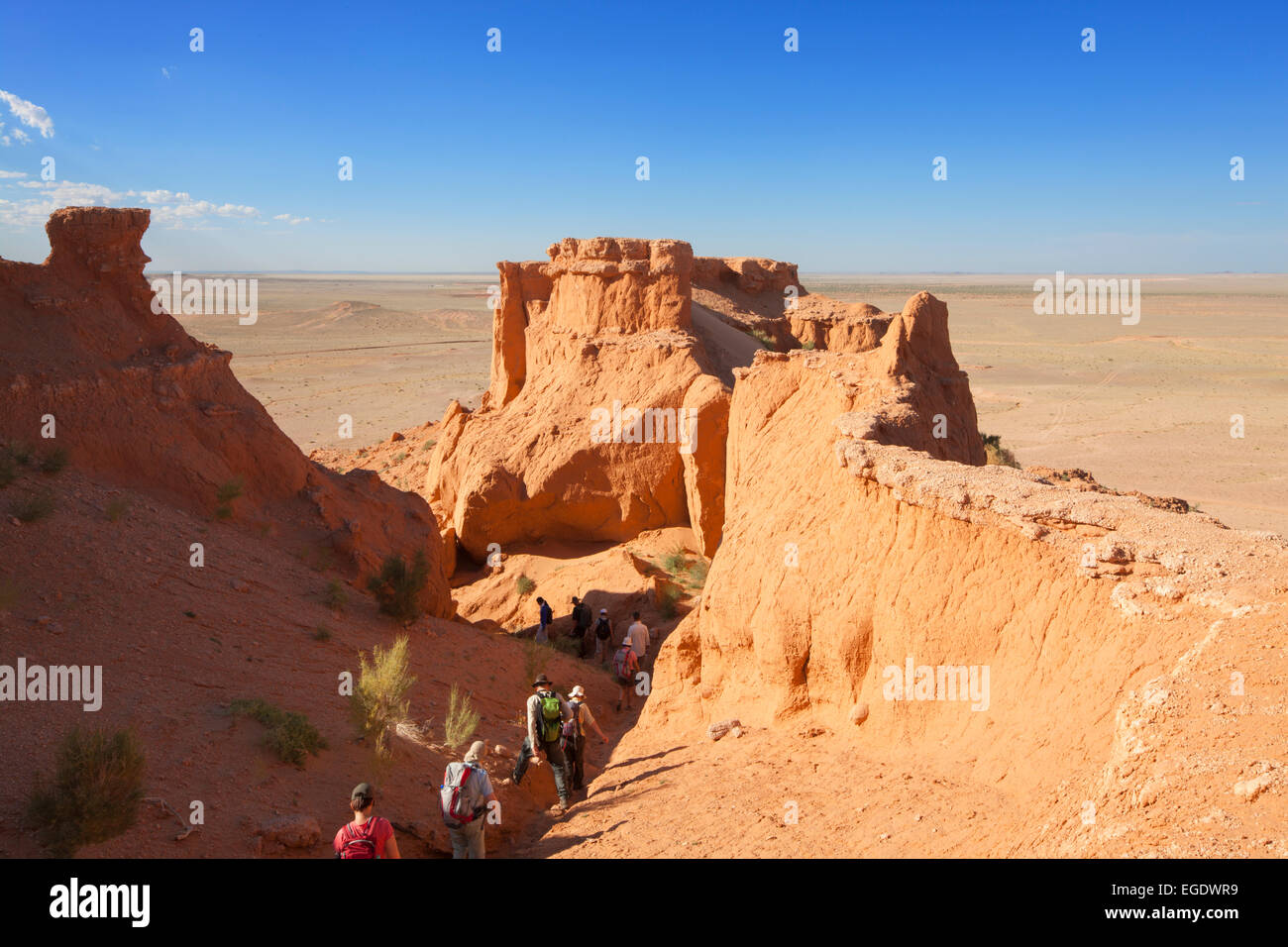 Flaming Cliffs, Omnogov, Mongolia Stock Photo - Alamy