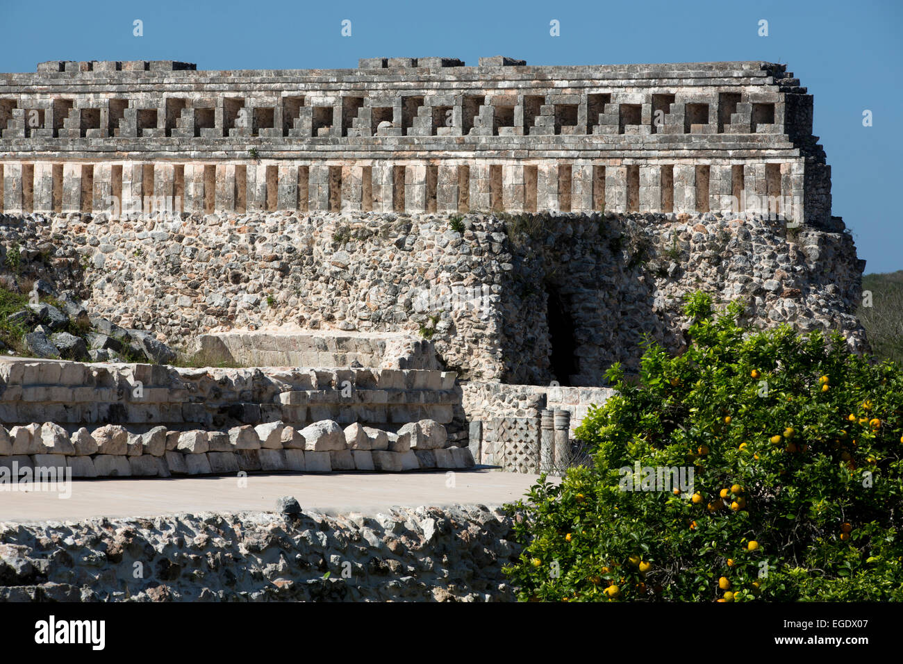 Codz Poop, Mayan ruins at Kabah, Yucatan, Mexico Stock Photo - Alamy