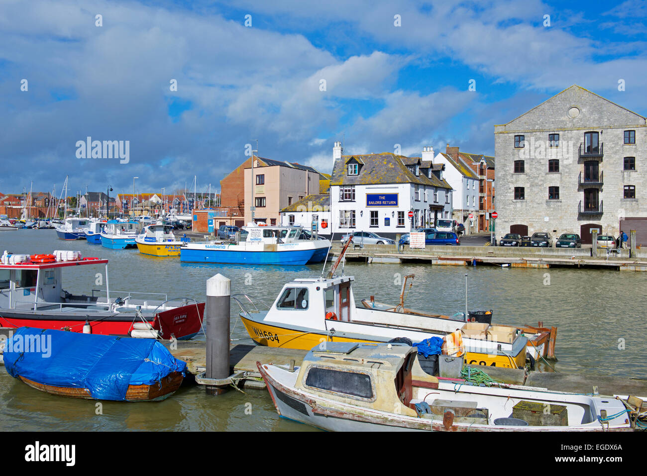 Weymouth harbour boat hi-res stock photography and images - Alamy