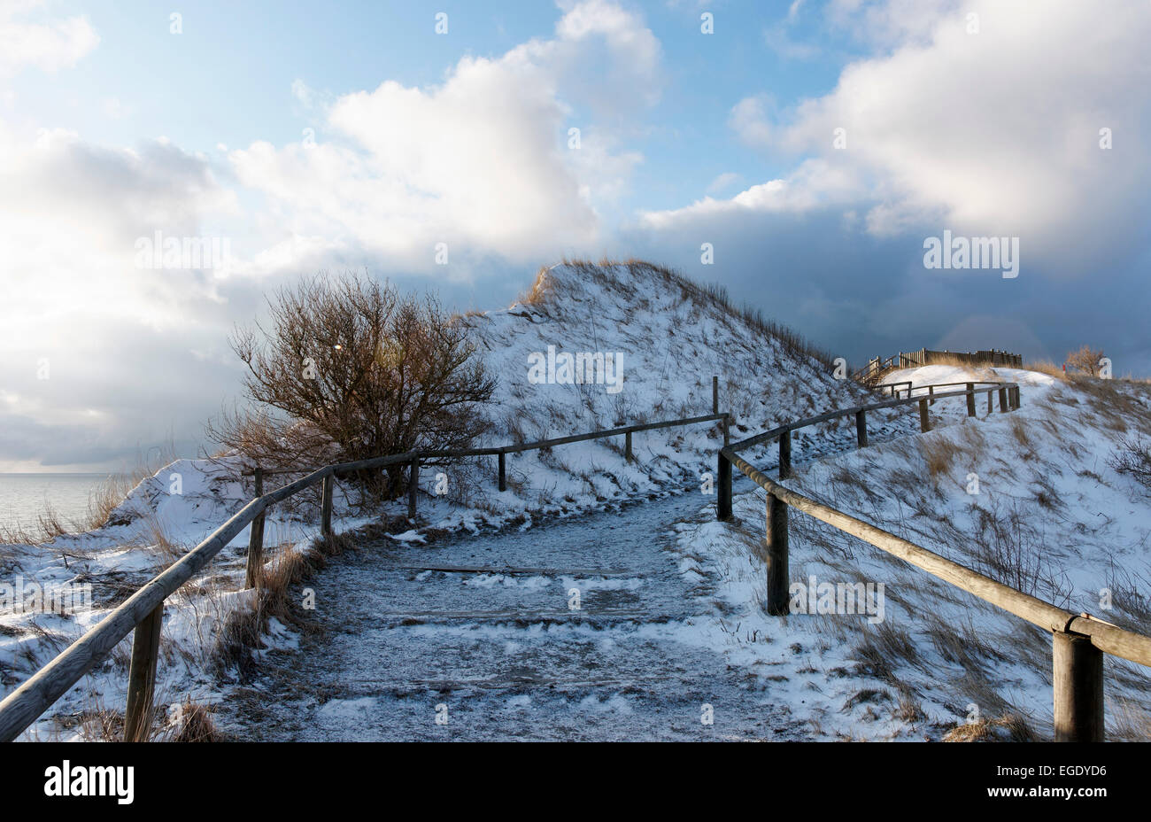 Temple castle ramparts, Baltic Sea, Cape Arkona, Island of Ruegen ...