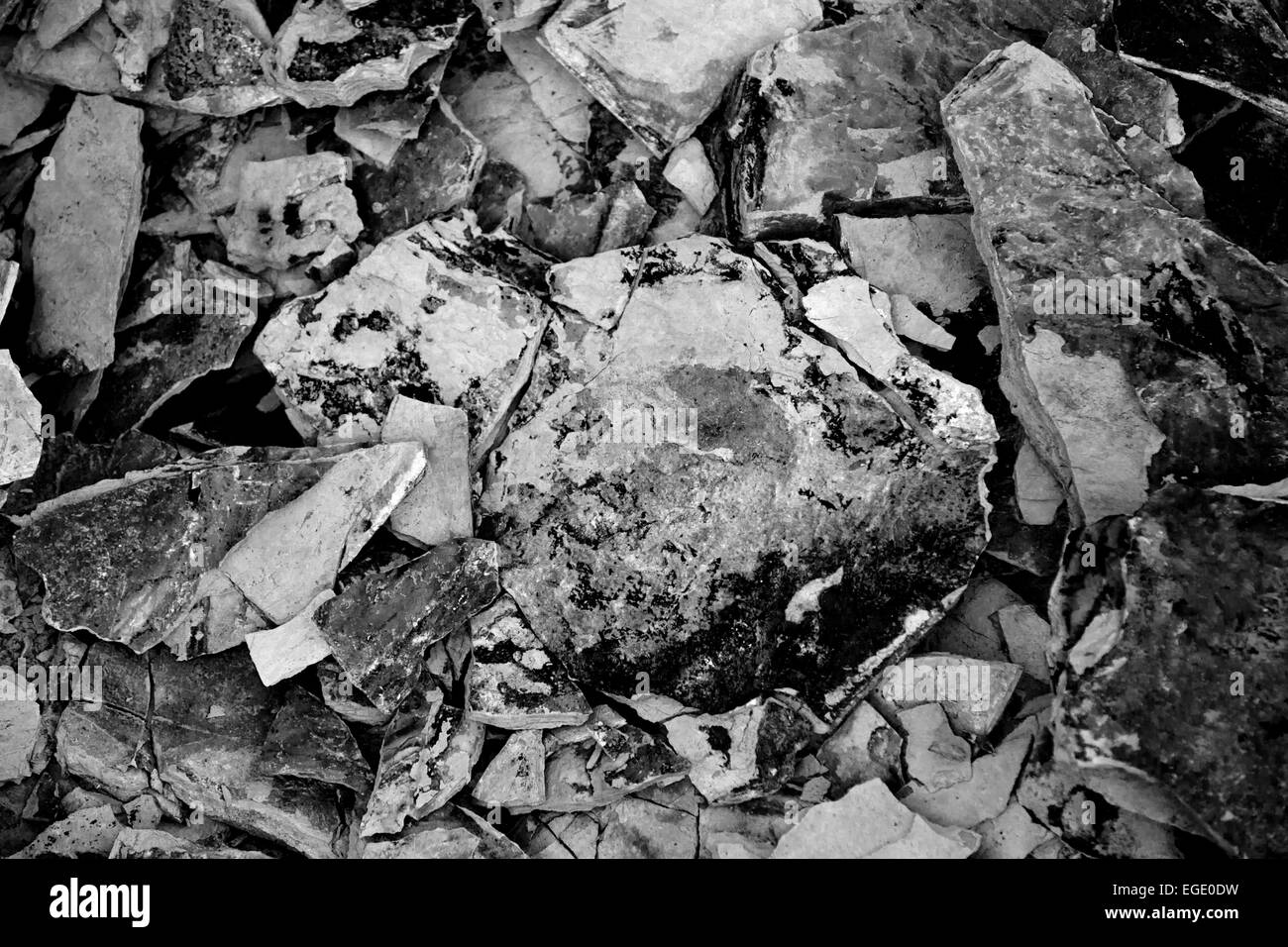Rock broken Black and White Stock Photos & Images - Alamy