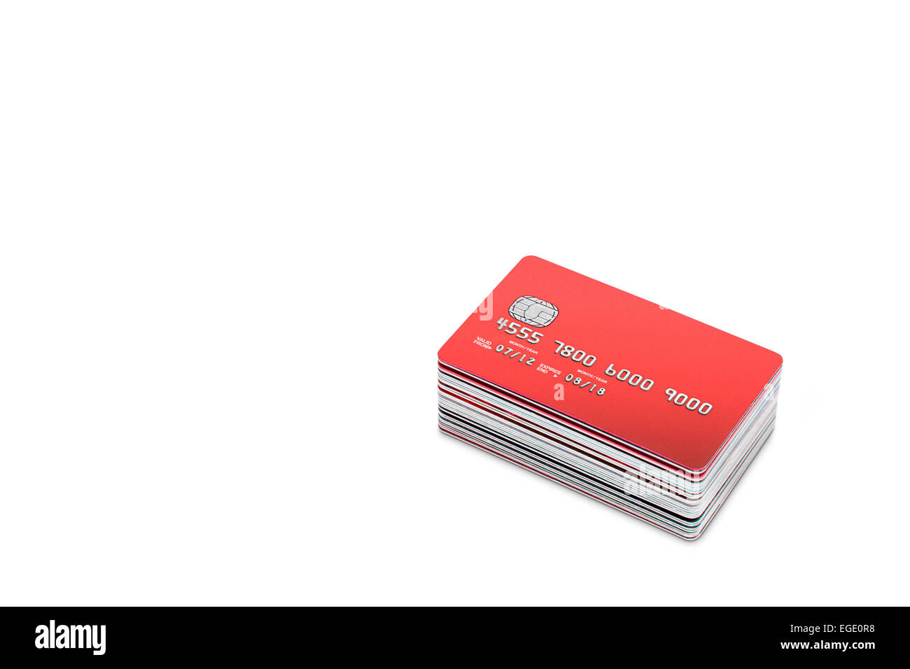 Pile of Credit cards and bank cards on white background Stock Photo - Alamy